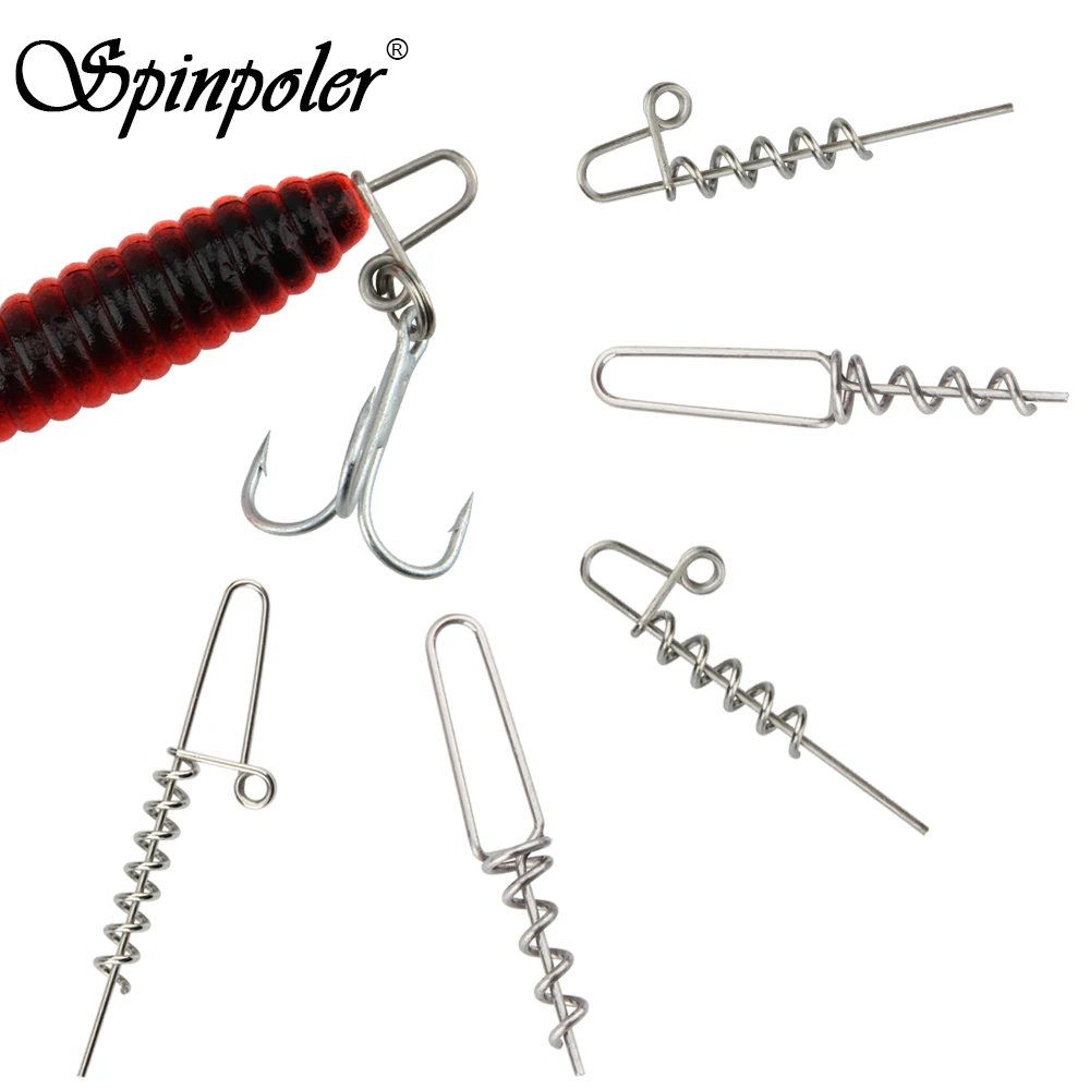 Spinpoler-Soft-Fishing-Lure-Pins-Multi-Depth-Screw-System-For-Shad-Worm ...