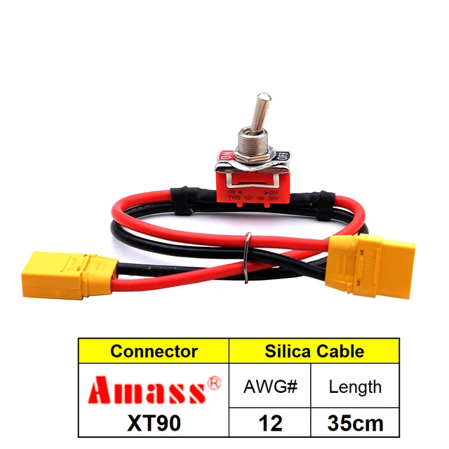 Large Current High Load Switch XT60 XT90 T-Plug Power ON-OFF Toggle 12 ...