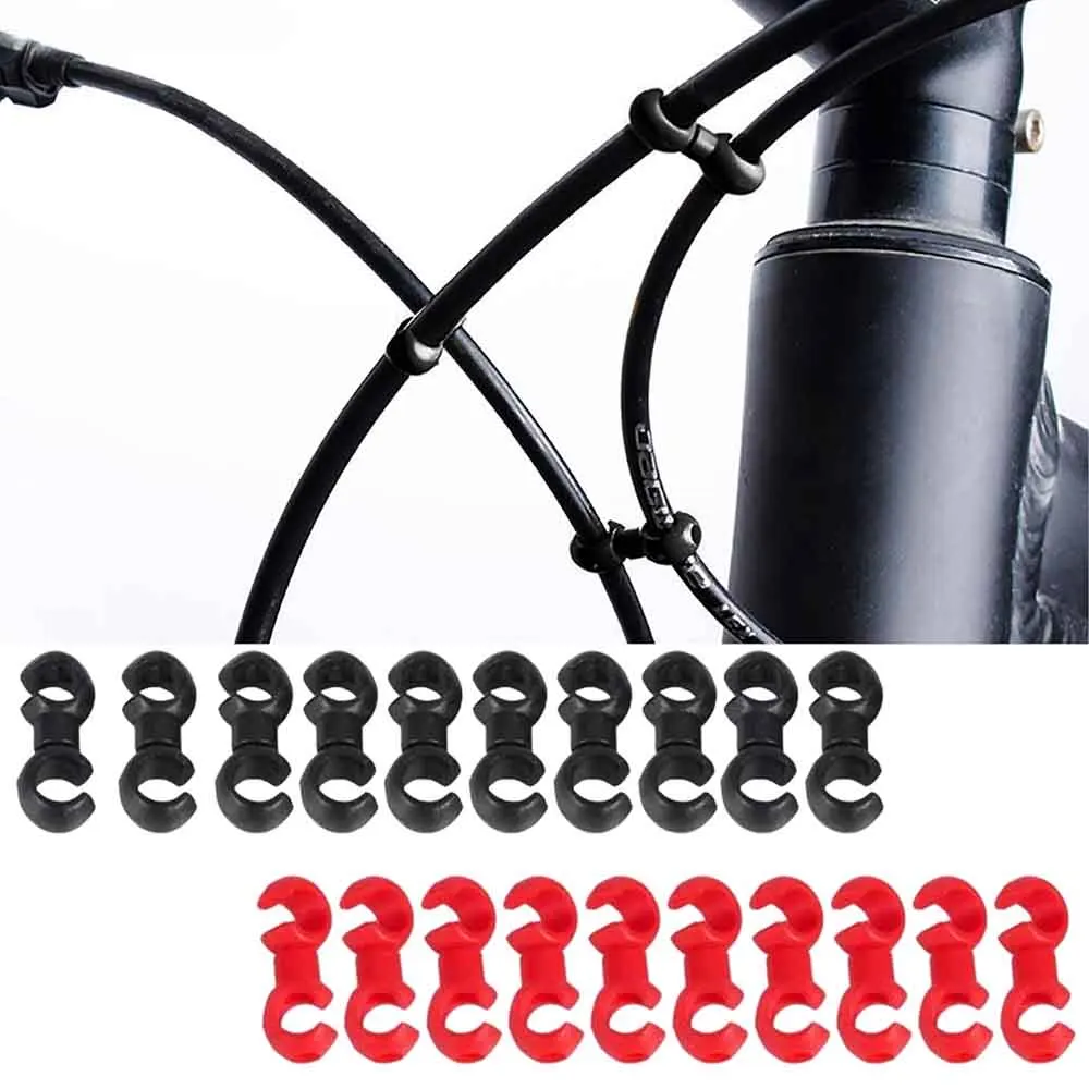 10Pcs Bicycle Cross Line S Style Clip Rotatable Mountain Road Bicycle ...