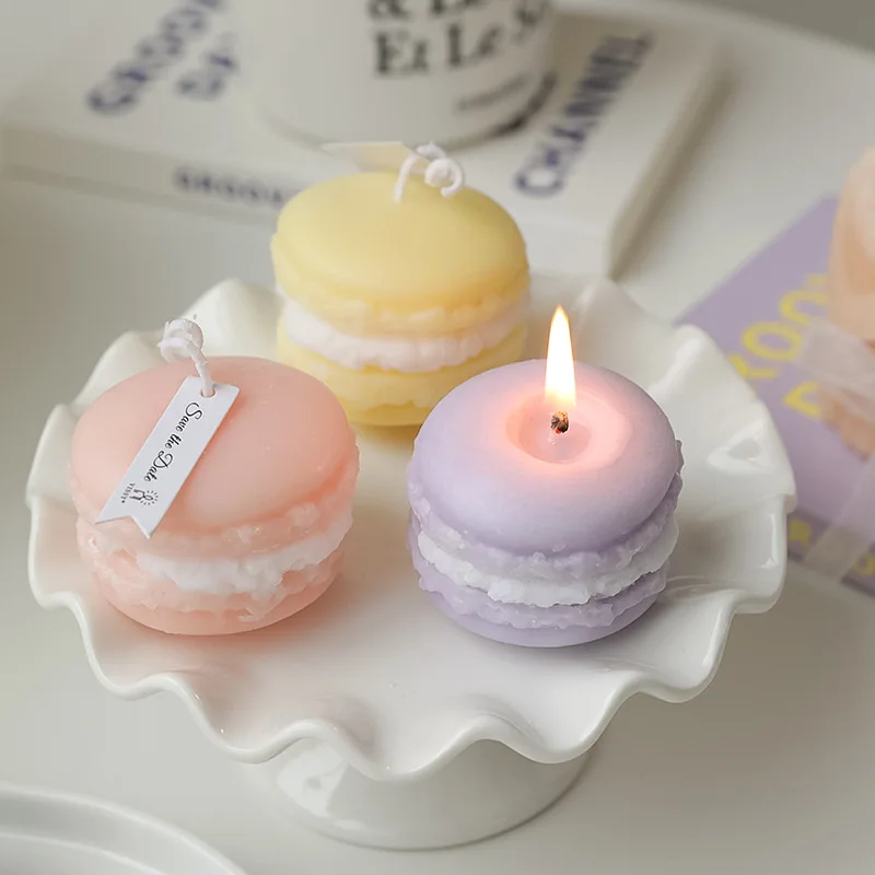 DIY Scented Candles Handmade Lovely Macarone Candle Candles ...