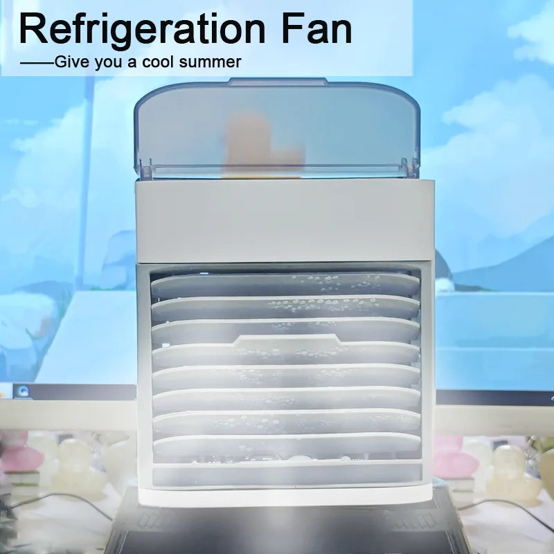 2025 New Portable USB Chargeable Mini 3 Gear Air Conditioner Cooler Fan ...