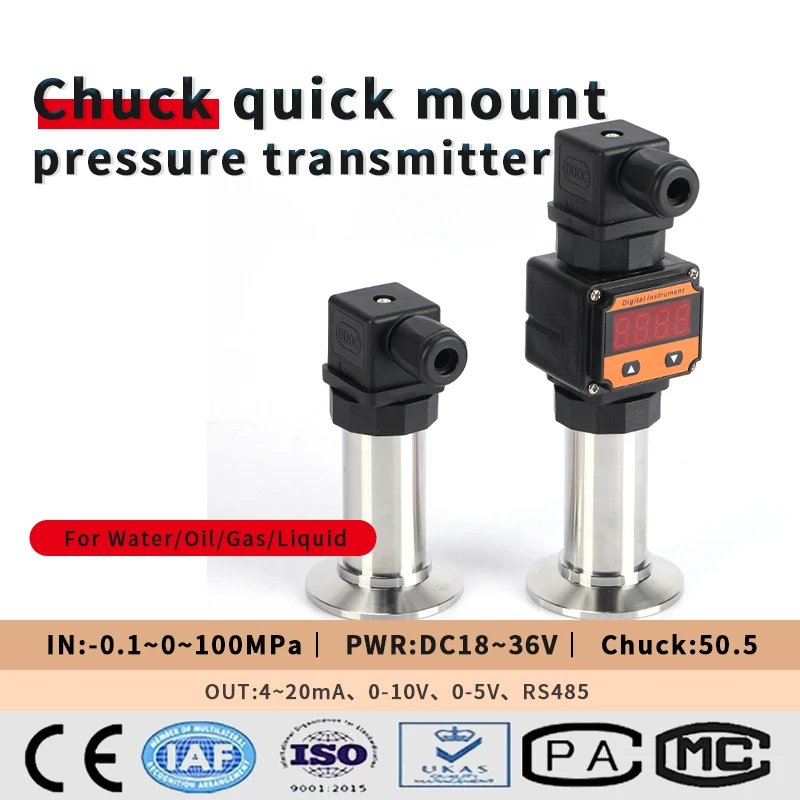 IP65-Food-Medicine-Industry-Sanitary-Pressure-Sensor-SS304-Tri-Clamp-50 ...