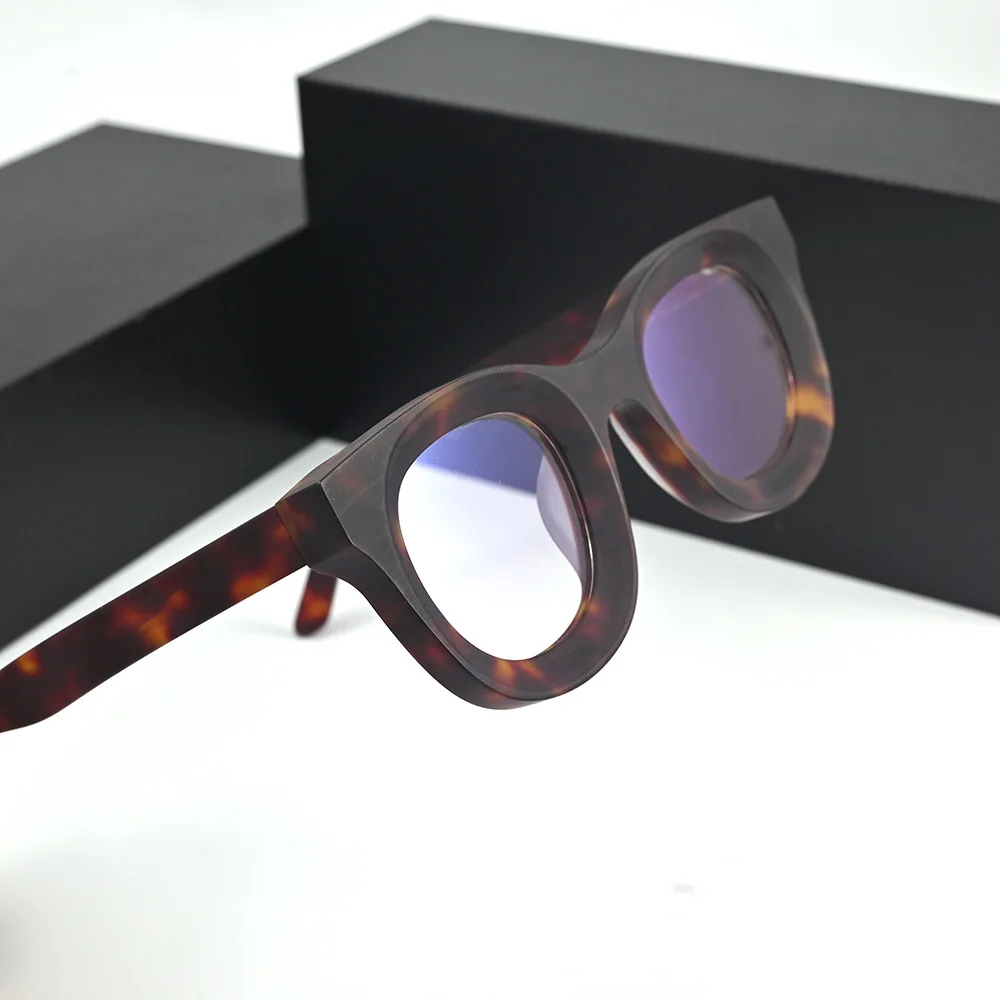 Zerosun Acetate Eyeglasses Frame Male Women Thick Reading Glasses Men ...