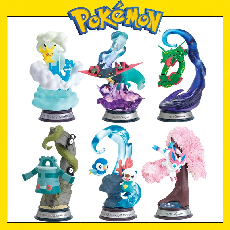 Genuine-Pokemon-Figure-Re-ment-Rayquaza-Sylveon-Dragapult-Bronzong ...