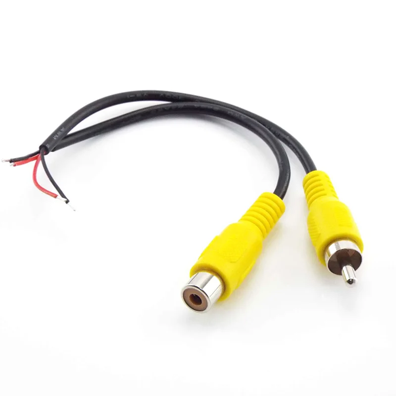 15cm-2pin-Car-Rca-Female-Male-Audio-Cable-Av-Single-Video-Stereo ...