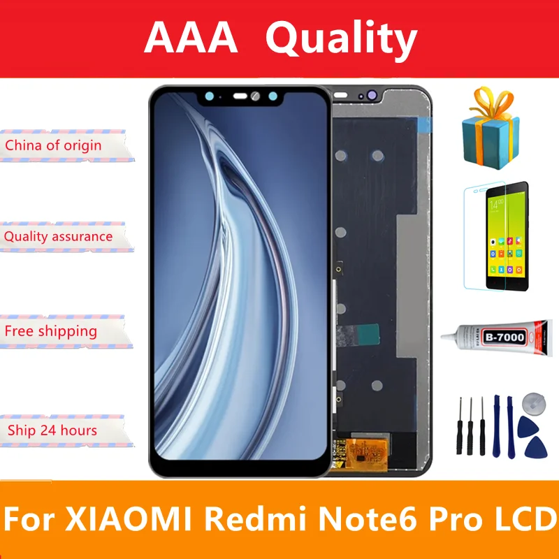 Tested-6-26-for-Xiaomi-Redmi-Note-6-Pro-LCD-Display-Touch-Screen-For ...
