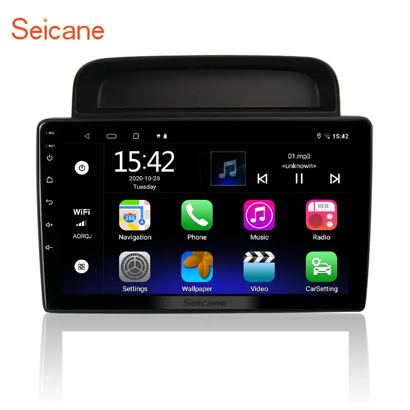 Seicane radio con GPS para coche, reproductor Multimedia con Android 10 ...