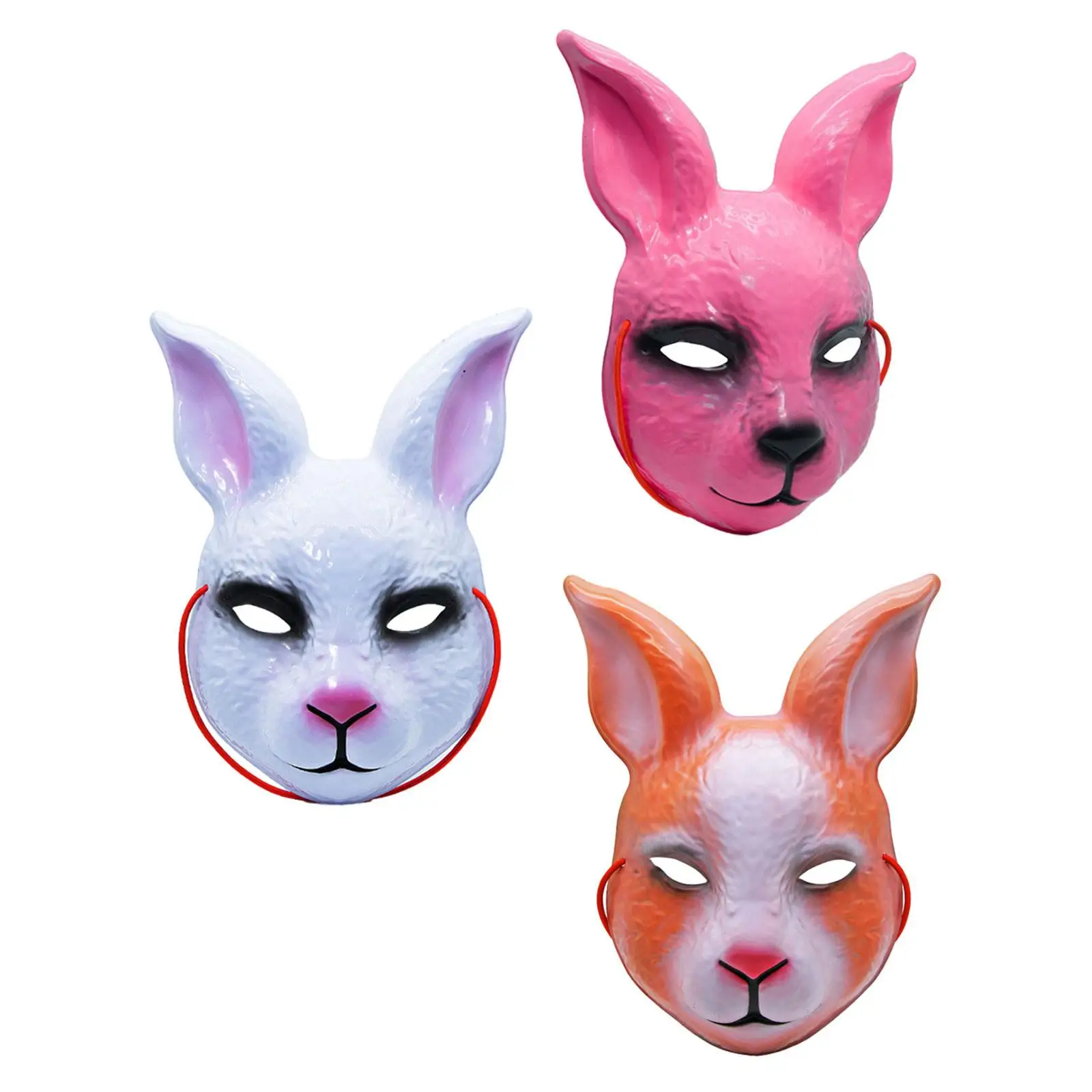 Rabbit-Cosplay-Mask-Rabbit-Head-Mask-Scary-Animal-Mask-Party-Half-Face ...