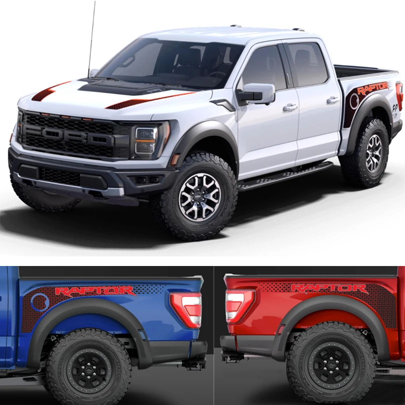 Vinil-Wrap-para-Ford-F-150-F150-Raptor-Cap-frontal-gradual-Listras-de ...