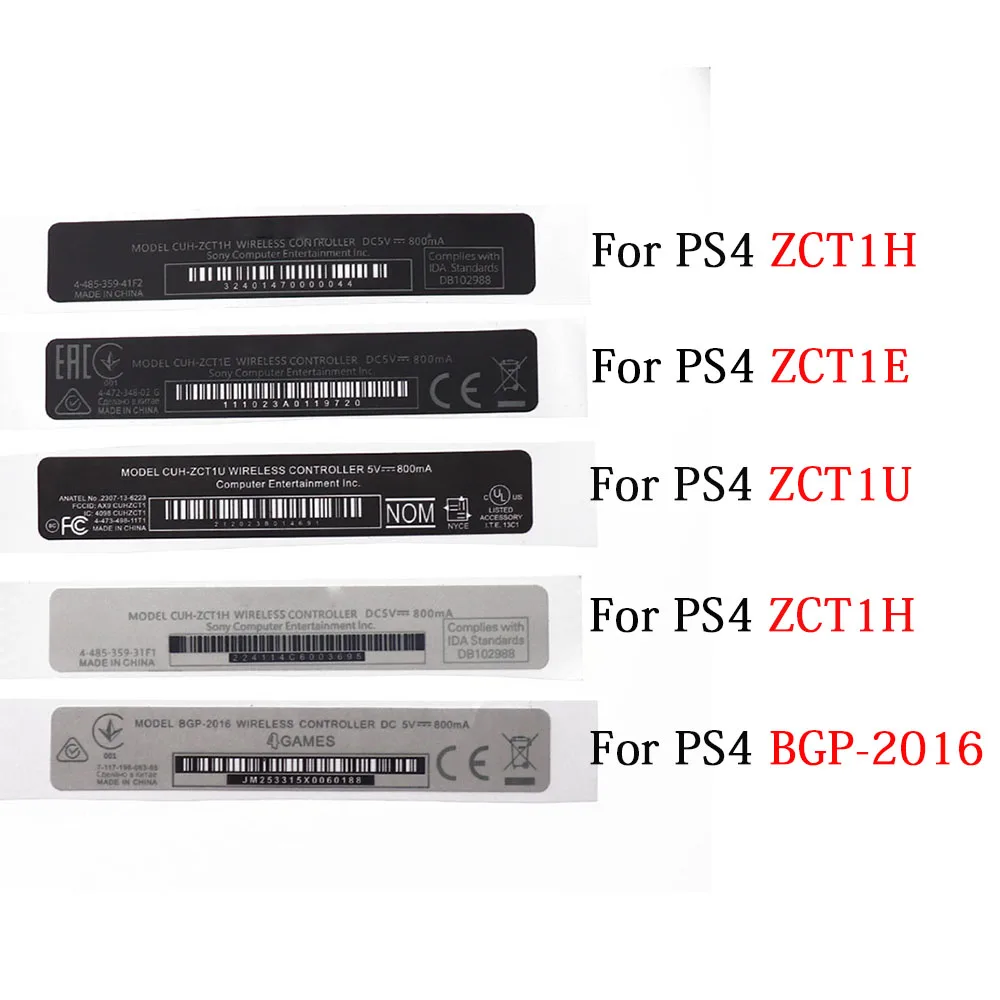 N1 - Étiquette autocollante pour contrôleur de PS4 Slim, Noir et blanc ...