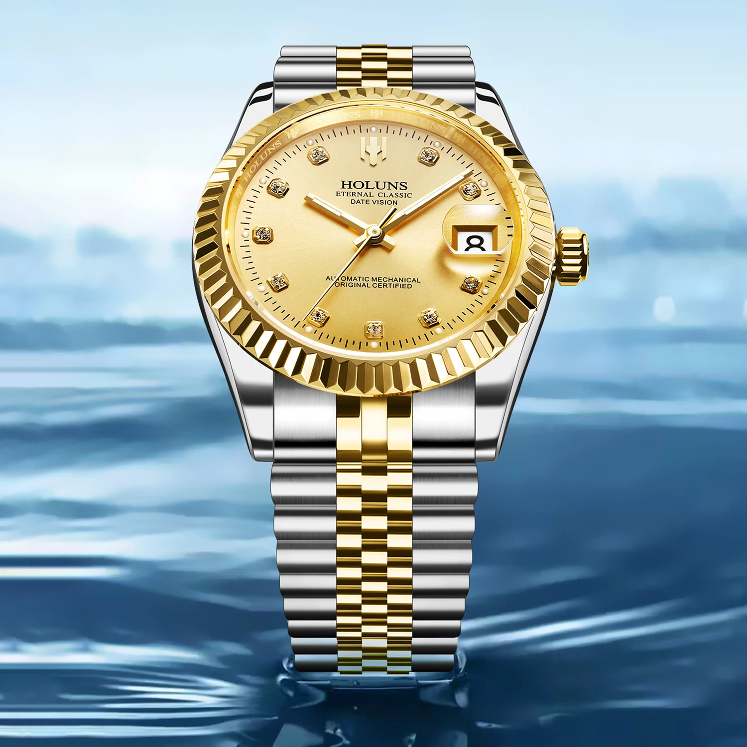 Holuns-2024-New-Luxury-Stainless-Steel-Automatic-Watch-For-Men-Gold ...