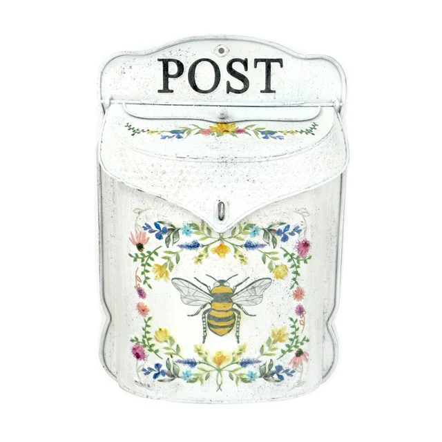 Vintage Outside Mailboxes Letter Box Metal Wall Mounted Post Box ...