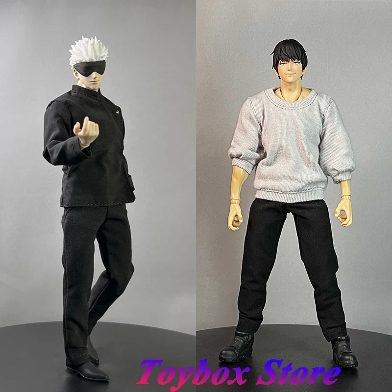 1-12-Satoru-Gojo-Anime-Soldier-Black-Uniform-Cloth-PU-T-shirt-Bloomers ...