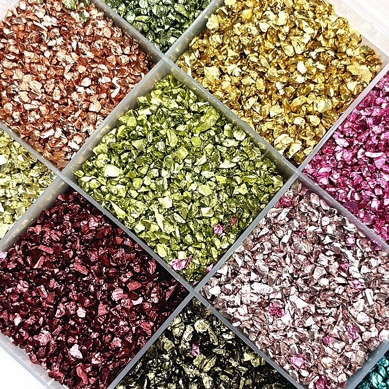 NEW-15g-Color-Glass-Metal-Crushed-Stones-Silicone-Resin-Fillings-For ...