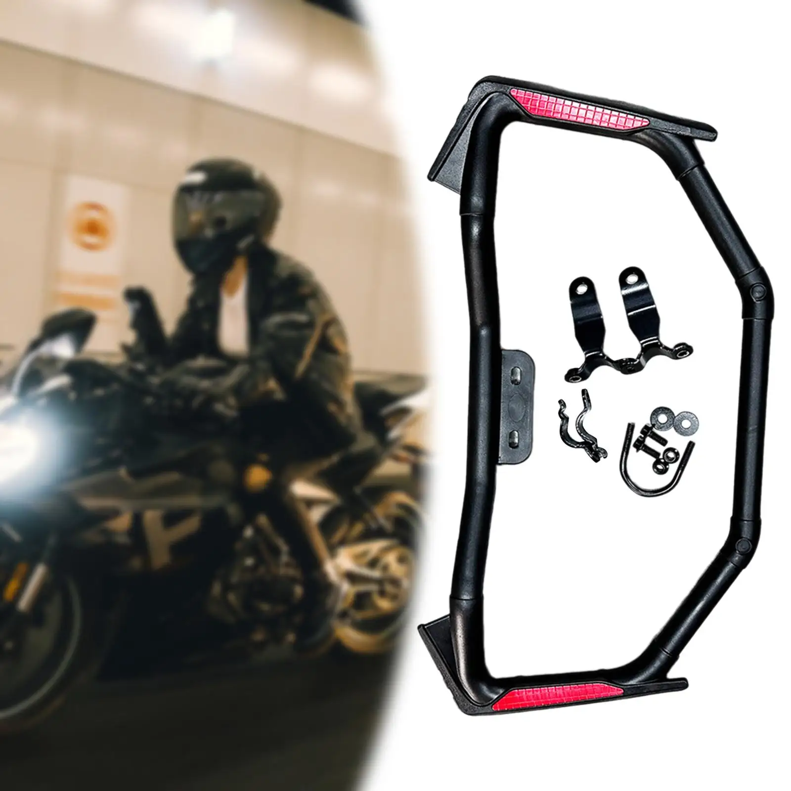 Motorcycle Engine Crash Bar Guard Heavy Duty Steel Frame Protection for ...