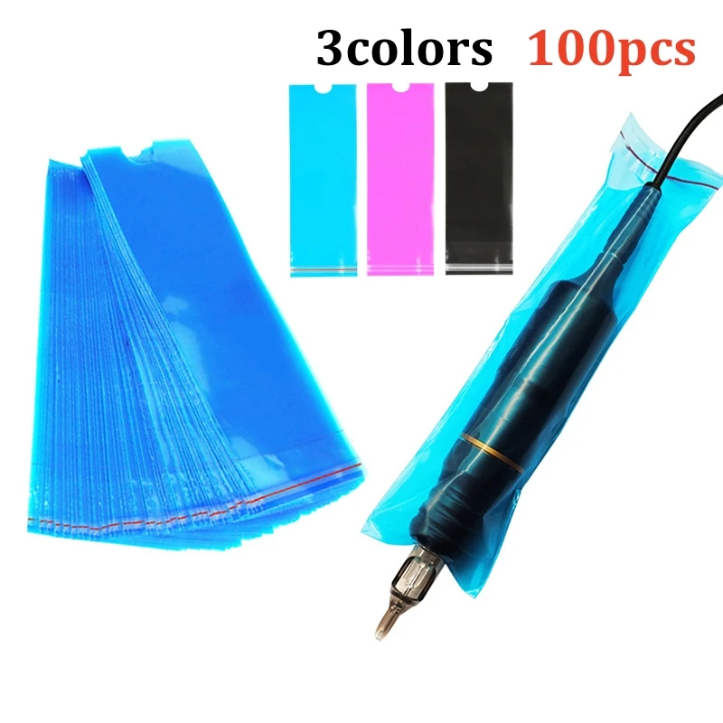 100pcs Disposable Tattoo Pen Bags Cartridge Tattoo Machine Cover ...