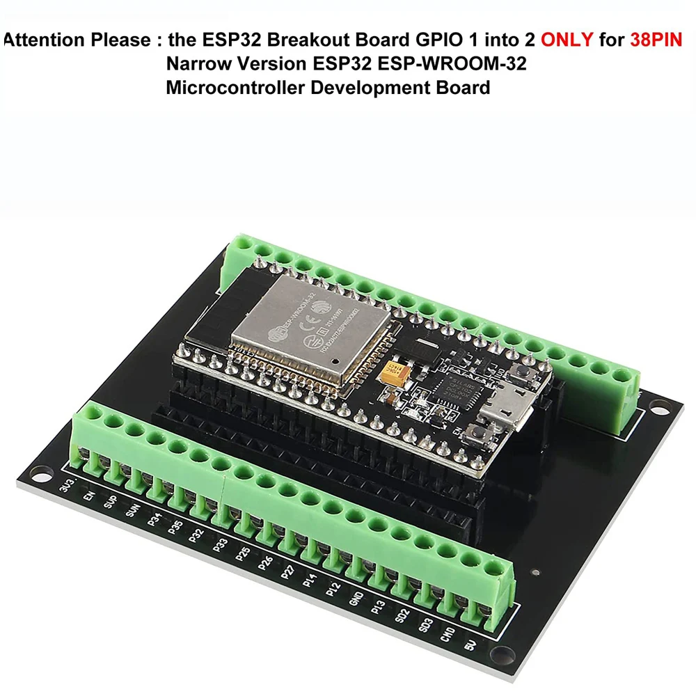 ESP32 Development Board Breakout Board GPIO Into For 38 Pin, 11/02/2022