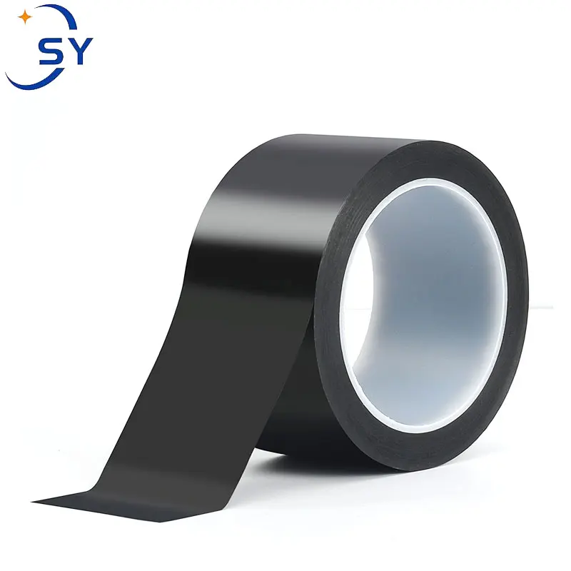 Black-Film-Masking-Tape-PET-High-Temperature-Waterproof-Tape-Traceless ...