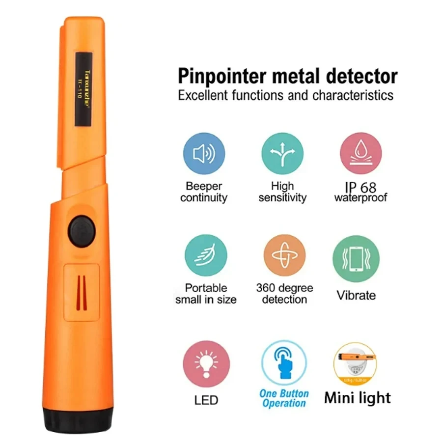 New-High-Quality-Handheld-Metal-Detector-Positioning-Rod-Detectors-IP68 ...