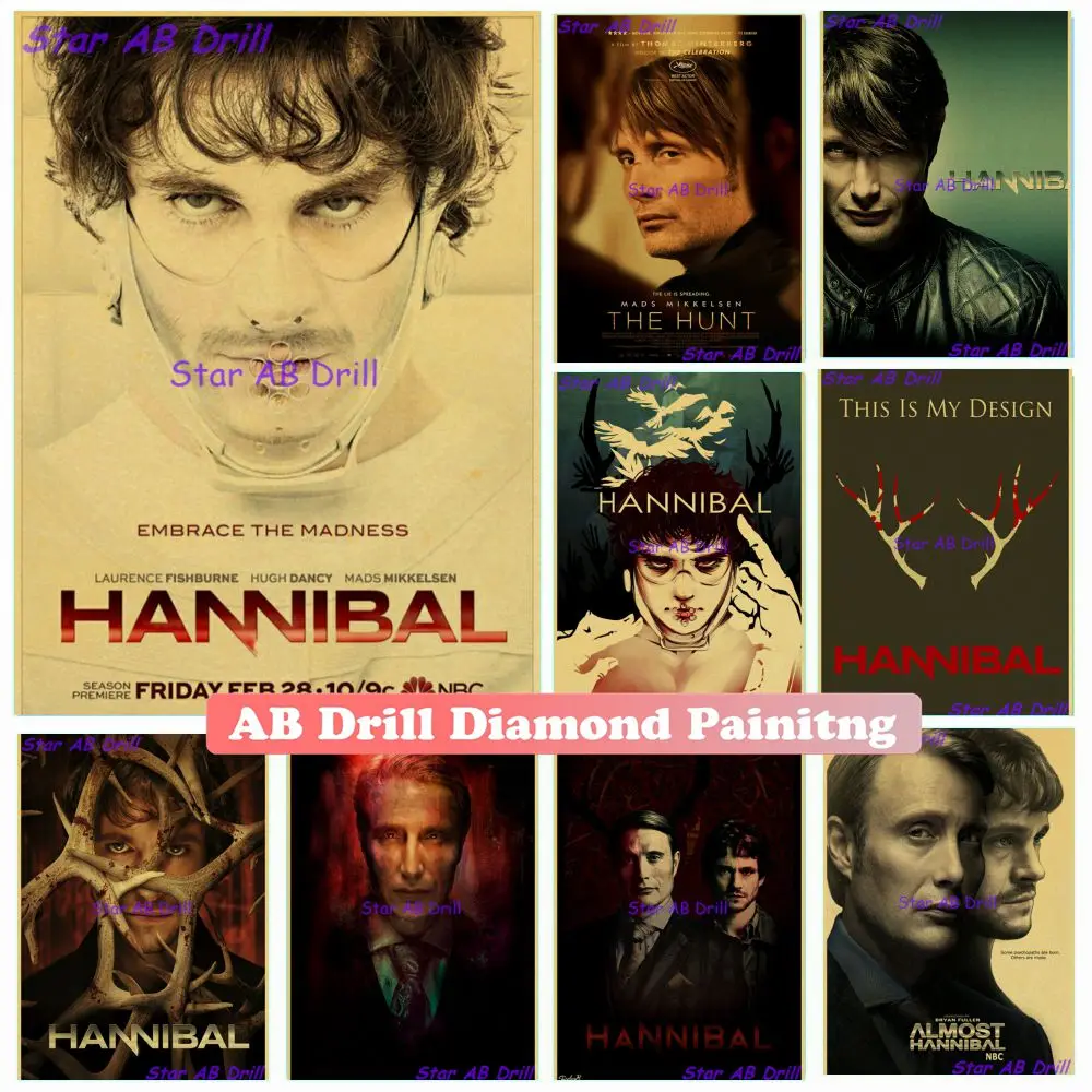 Hot-TV-Series-Movie-Hannibal-Diamond-Painting-Horror-Thriller-Halloween ...