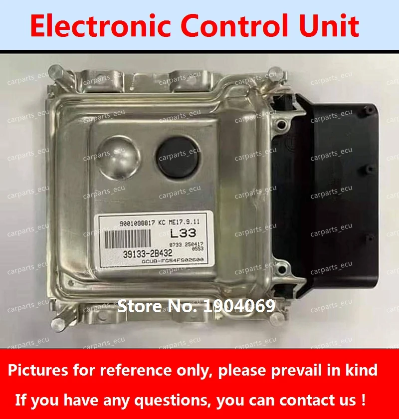 현대 자동차 엔진 컴퓨터 보드/ME17.9.11.1 ECU/39133 2B432 L33/39133 2B442 H17B/39117 ...