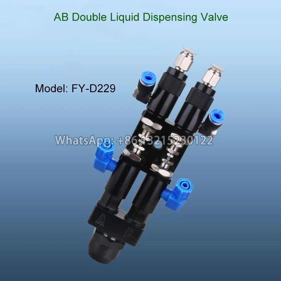 Thimble-Double-liquid-AB-dispensing-valve-plastic-three-way-AB ...