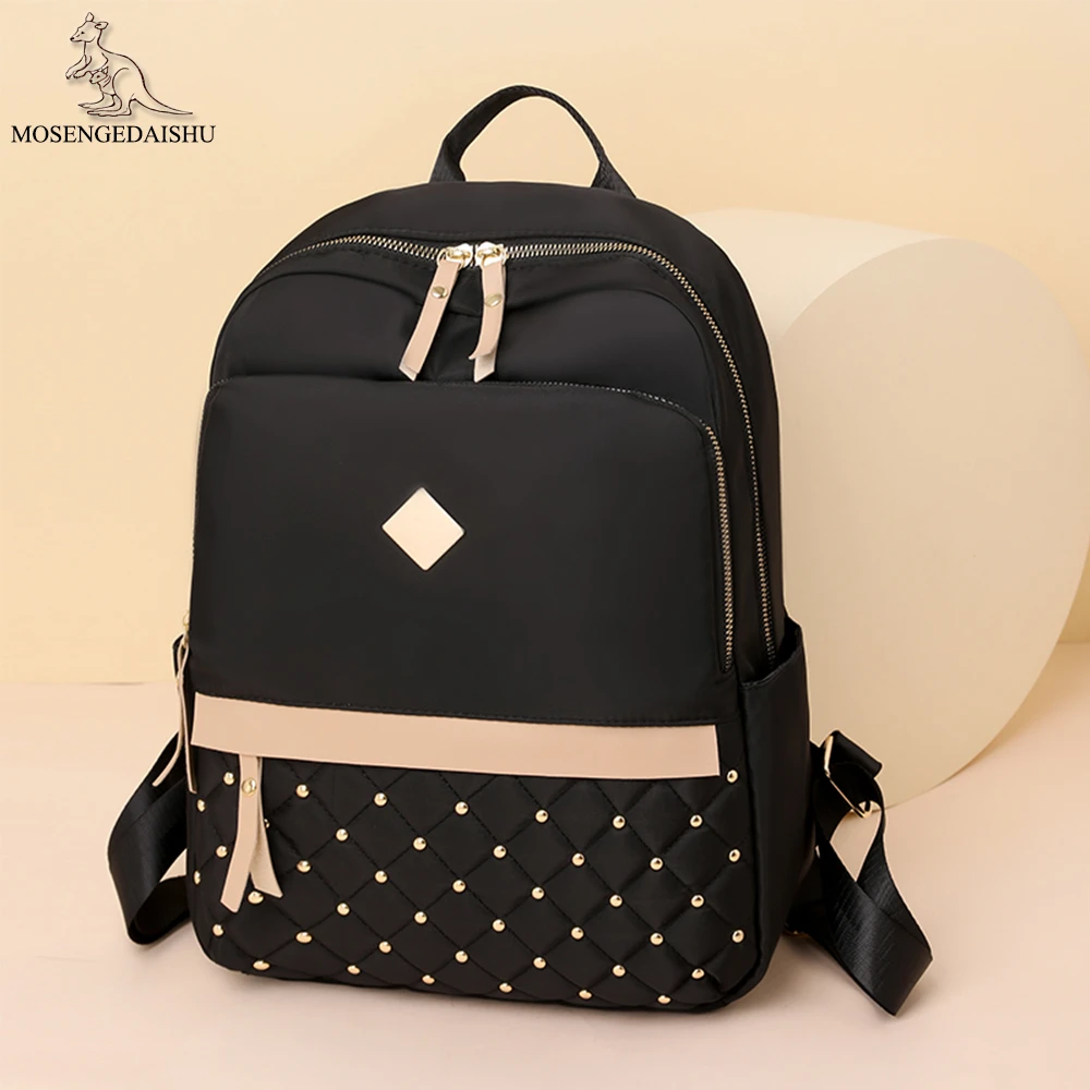 New-Oxford-Ladies-Backpack-Solid-Colour-for-Women-Student-School ...