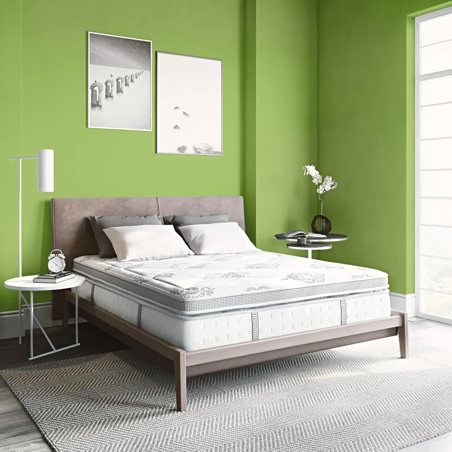 Decker Memory Foam and Innerspring Hybrid 10 Inch Mattress Mattress in ...