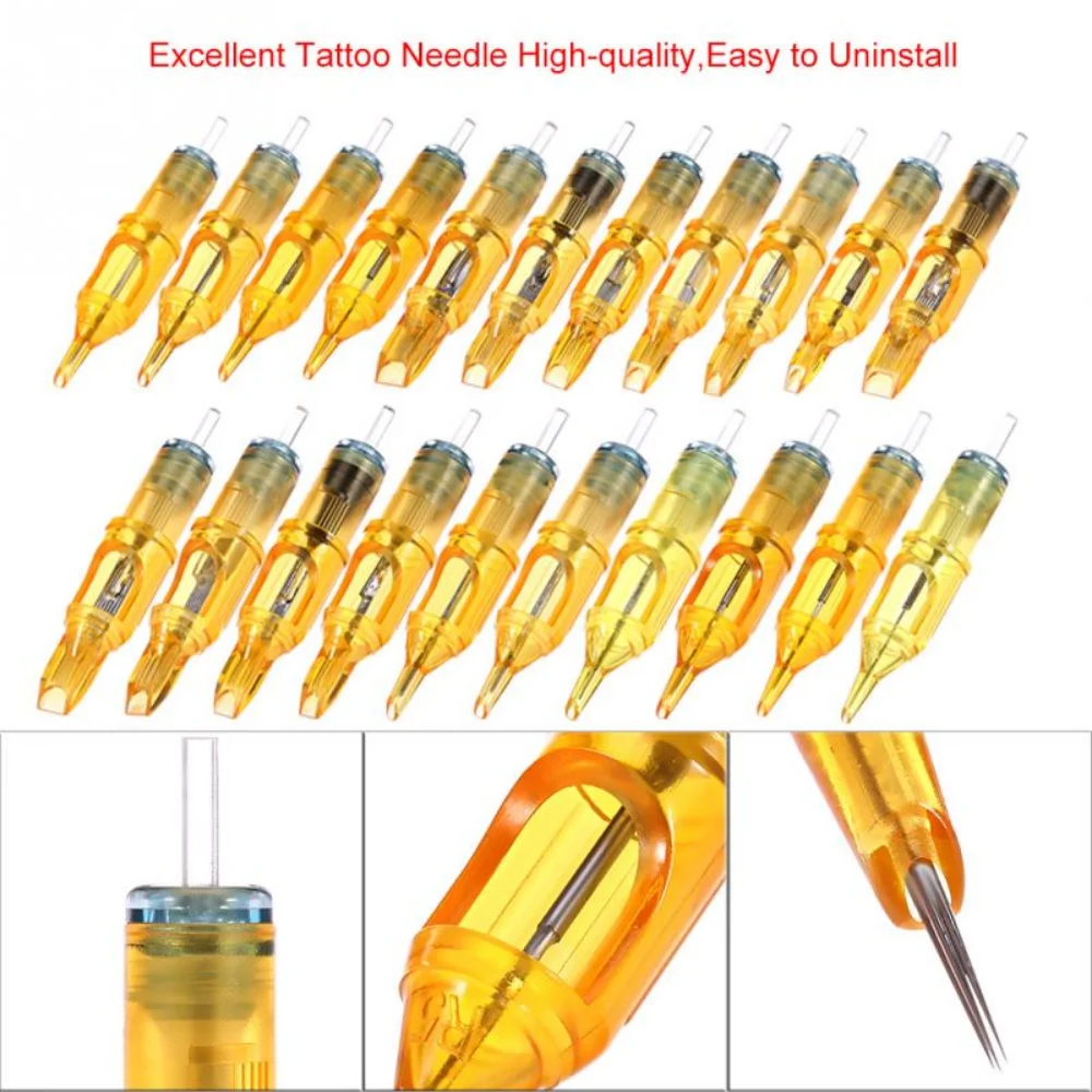 10pcs Disposable Tattoo Cartridge Needles Tattoo Makeup 3rl/5rl/7rl/9rl ...