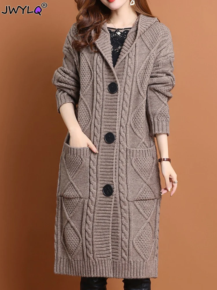 Hooded-Sweater-Cardigan-Long-Coats-Womens-Fall-Winter-Loose-Thick-Warm ...