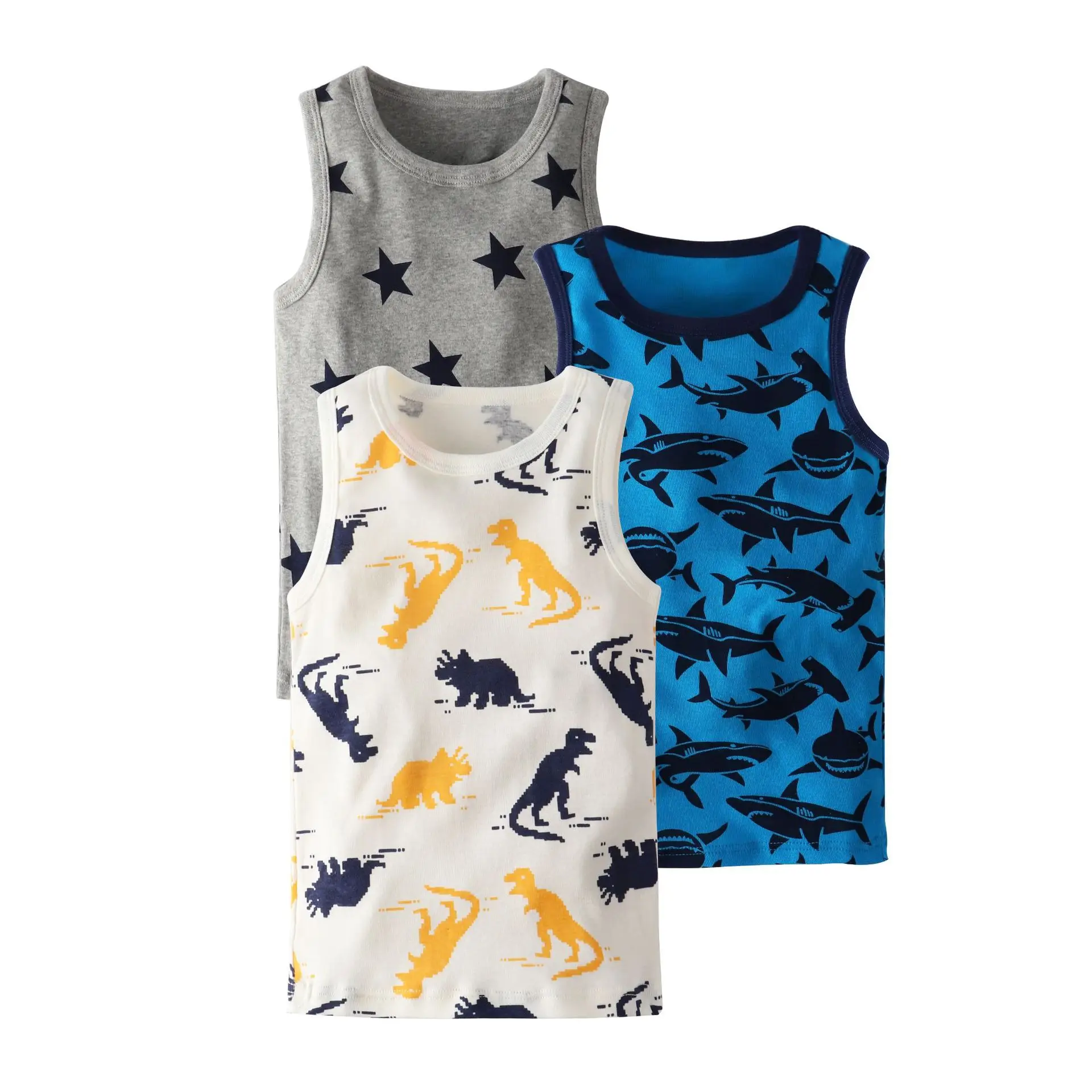 Toddler-Boys-3-Pack-Tank-Tops-Summer-Cartoon-Undershirt-Baby-Dinosaur ...