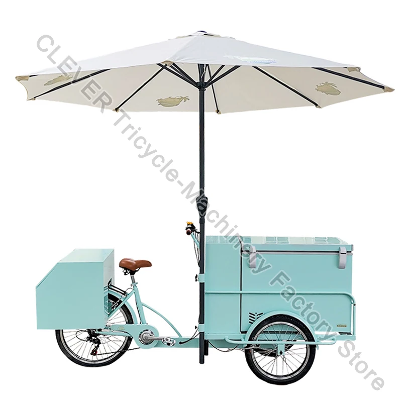 Business-Use-Freezer-Tricycle-Front-Loading-Ice-Cream-Bike-With-Pedal ...
