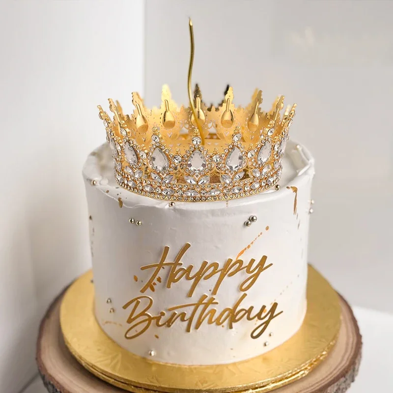 Large Crown Cake Decoration Topper for Birthday Party Cake Decoration ...
