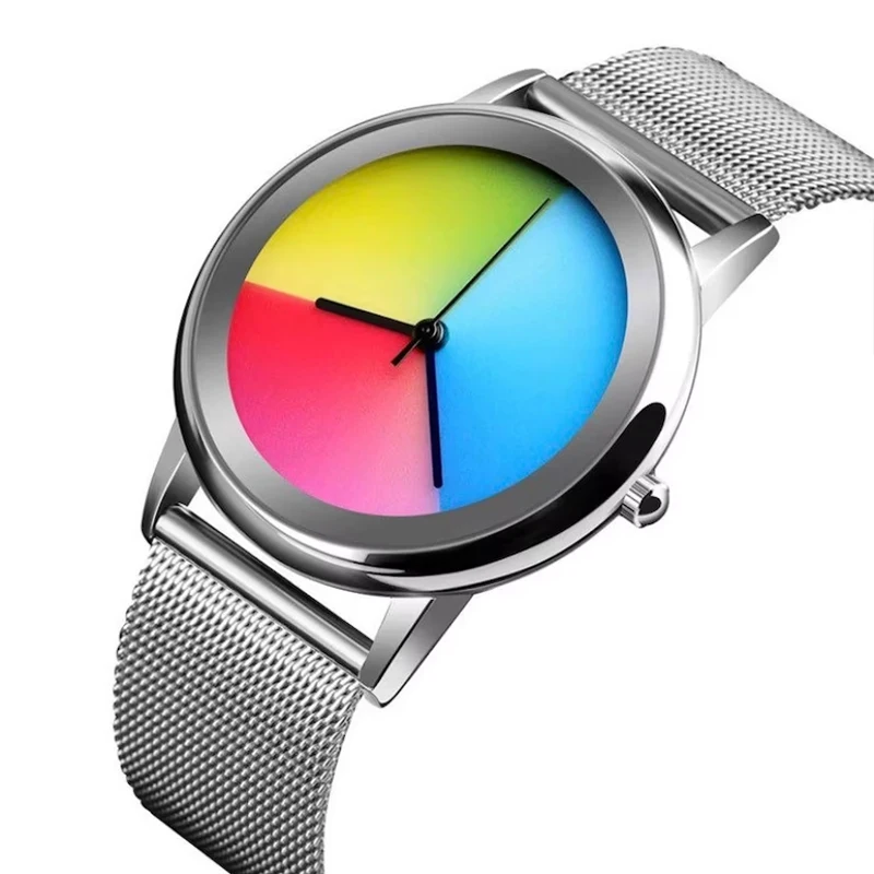New-Unique-Women-Watch-Fashion-Casual-Colorful-Changing-Dial-Quartz ...