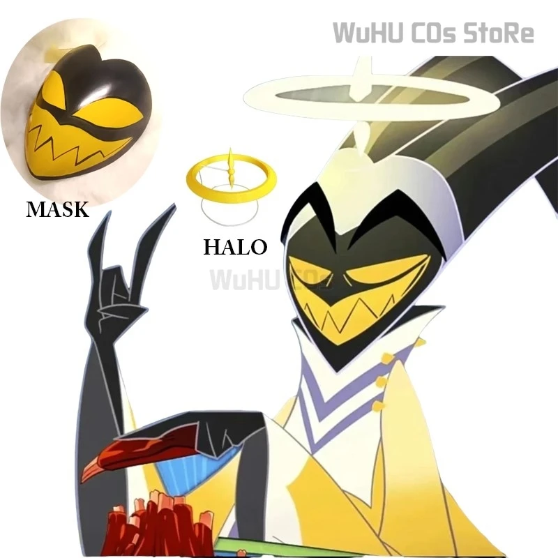 Hazbin-Adam-Cosplay-Anime-Hotel-primer-hombre-ngel-Halo-m-scara-Cosplay ...