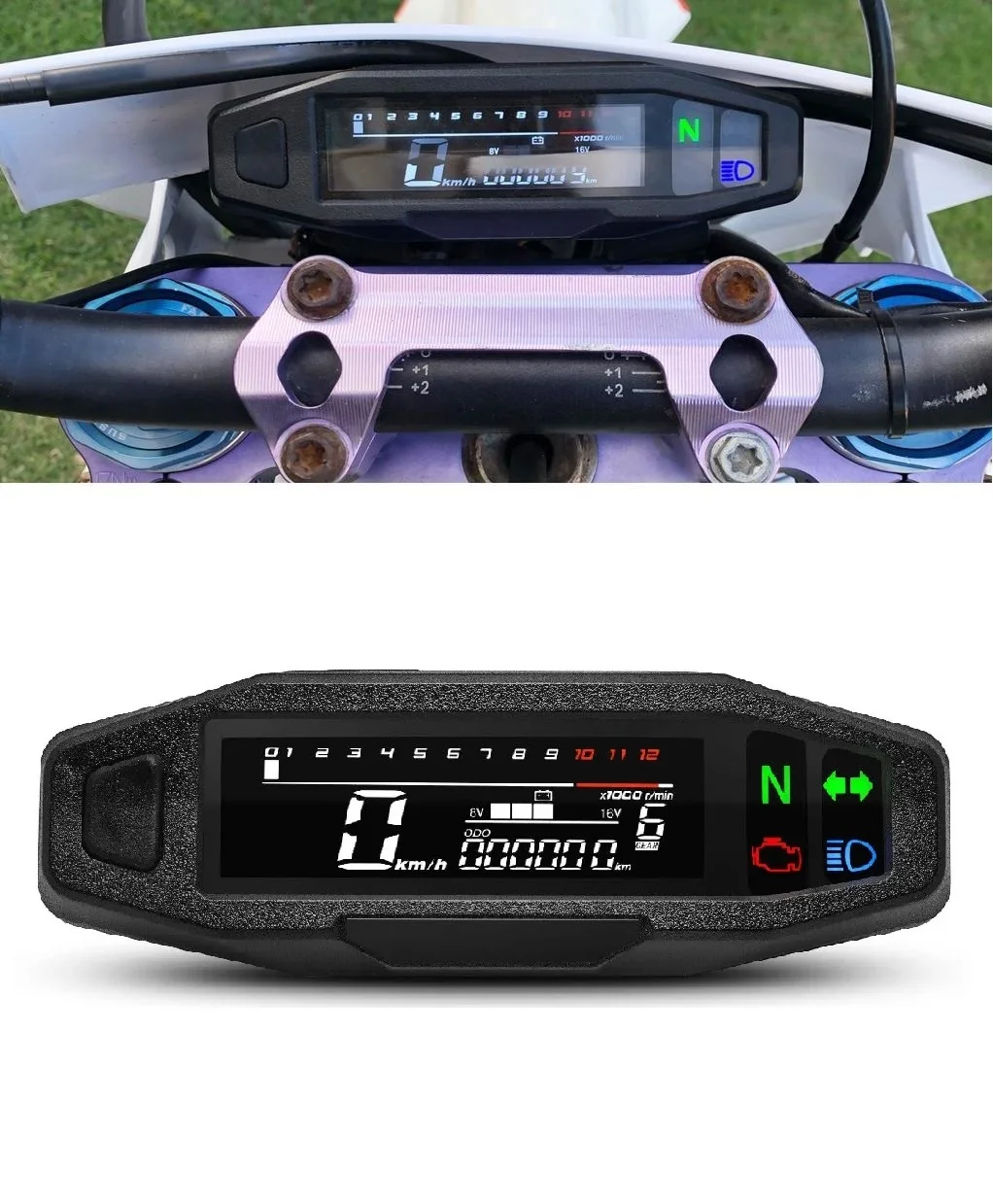 Mini-Universal-RPM-Motorcycle-Meter-Speedometer-Digital-Odometer ...