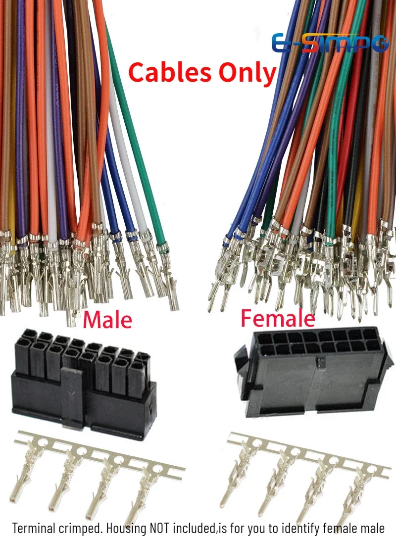 100PCS-Molex-3-0mm-Small-5557-5559-Male-Female-Docking-Terminal-Crimped-Wire-20cm-20AWG-Single.jpg
