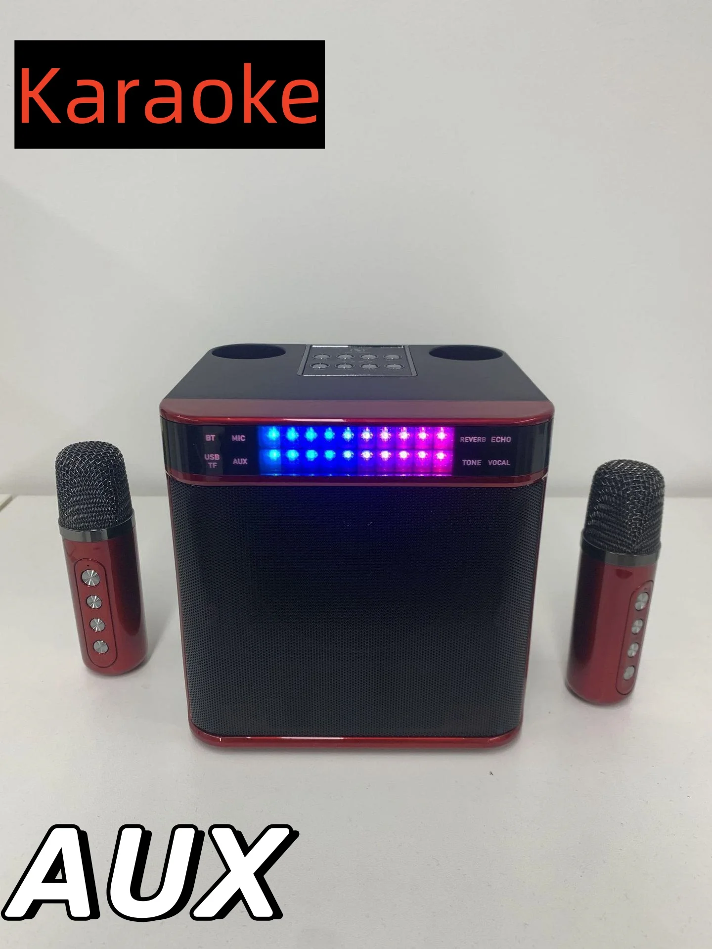 HiFi-Karaoke-Bluetooth-Speaker-with-Wireless-Microphone-RGB-Music-Light ...