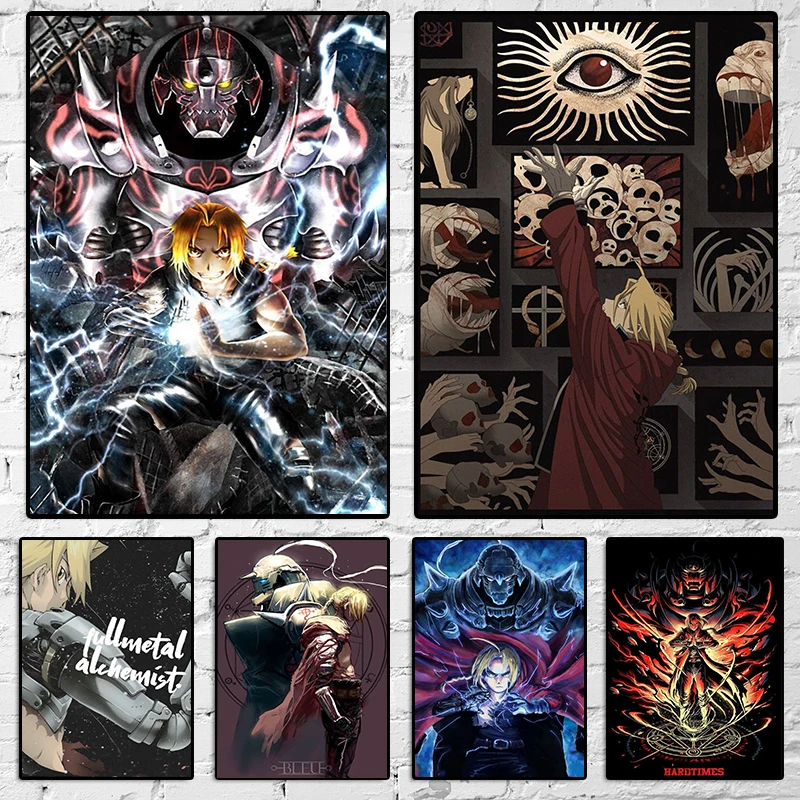 Fullmetal-Alchemist-Decoration-Pictures-Room-Wall-Art-Canvas-Painting ...