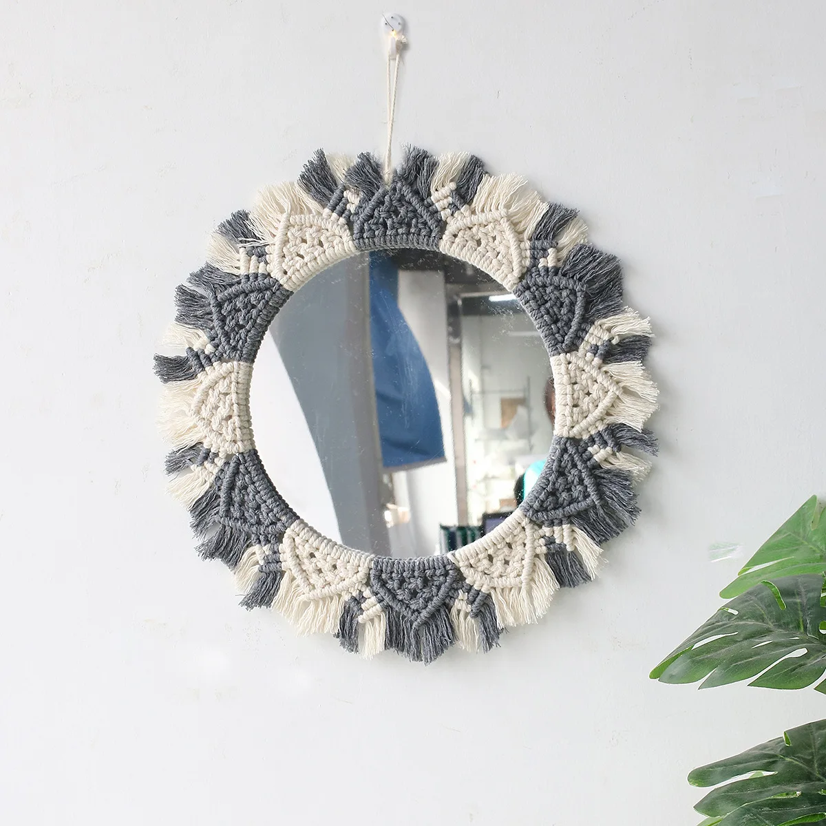 Boho Macrame Wall Mirror – Crafty Box Shop