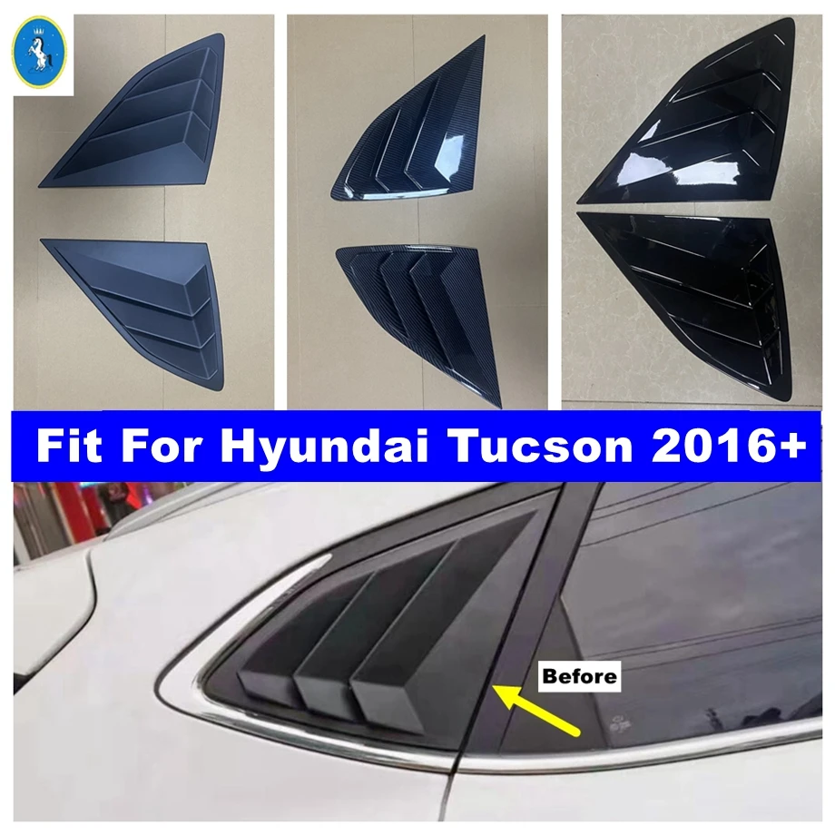 Auto-Rear-Window-Side-Vent-Shutter-Louver-Cover-Trim-For-Hyundai-Tucson ...