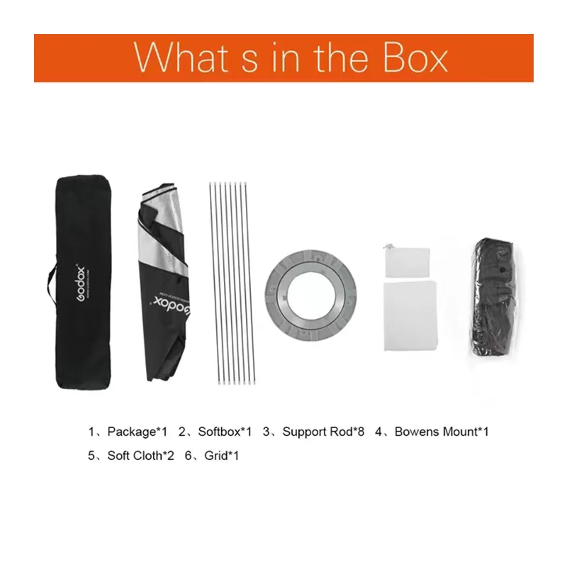 Godo-Softbox-de-SB-FW95CM-octagonal-rejilla-de-nido-de-abeja-caja-suave ...