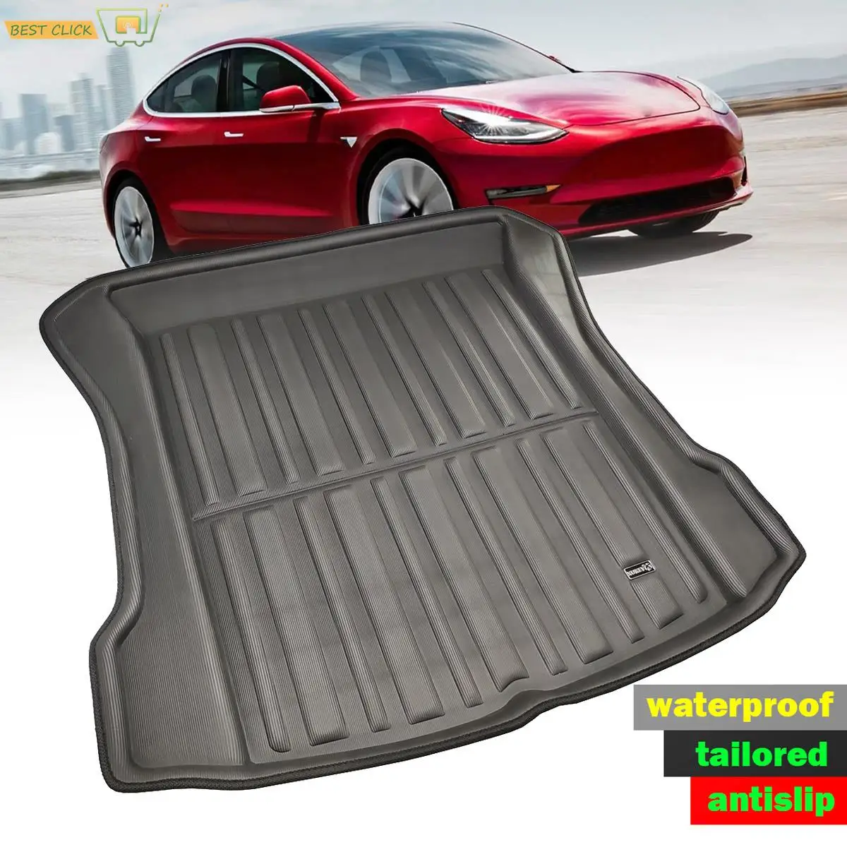 Car-Boot-Liner-For-Tesla-Model-3-BlueStar-2017-2018-2019-2020-2023 ...