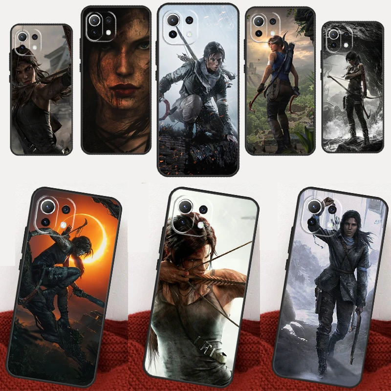 Tomb Raider Case For POCO F5 X5 X3 Pro M5 C40 F4 X4 GT F3 Xiaomi 13 ...