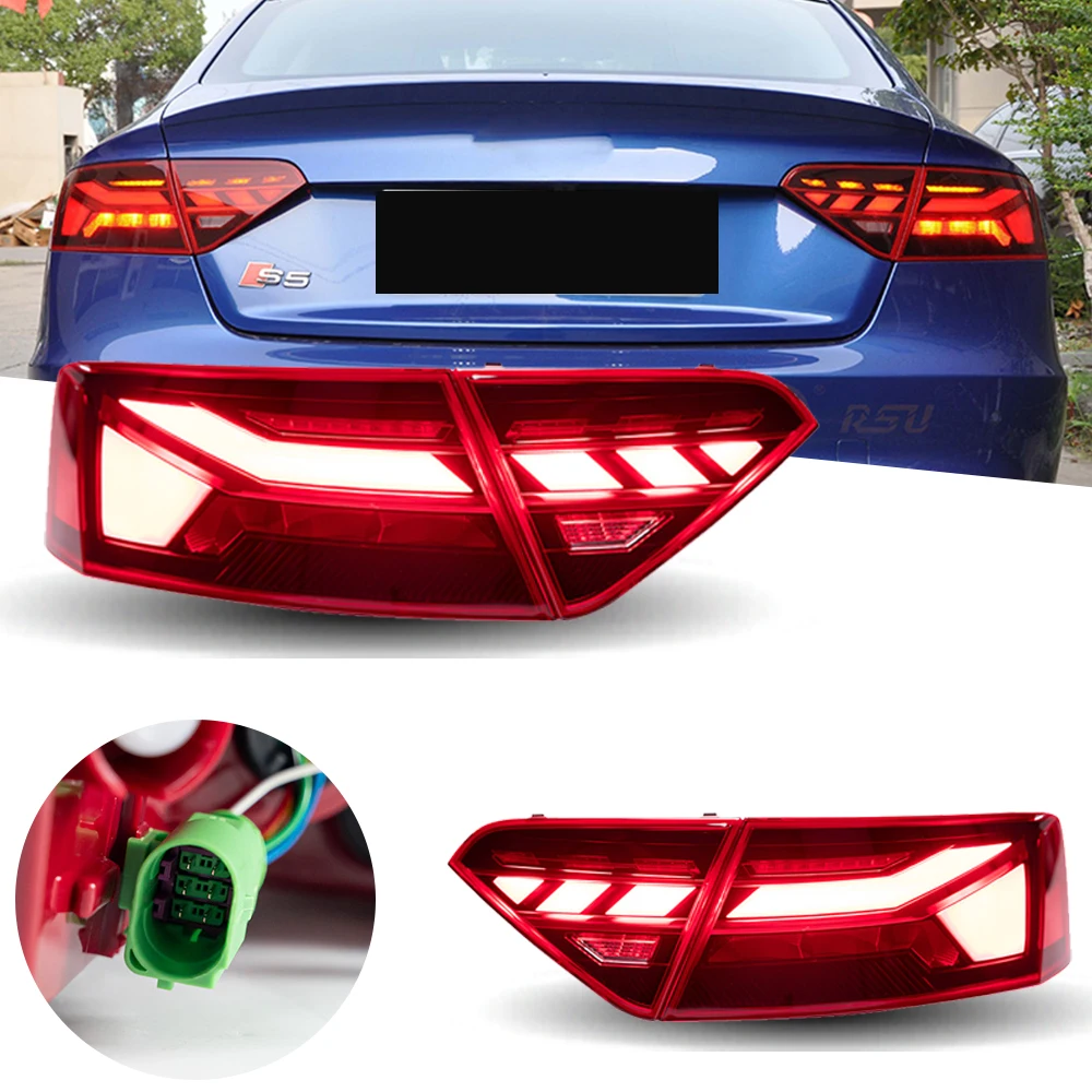 Taillights-For-Audi-A5-coupe-LED-Rear-light-2008-2016-Tail-Lamp-Car ...
