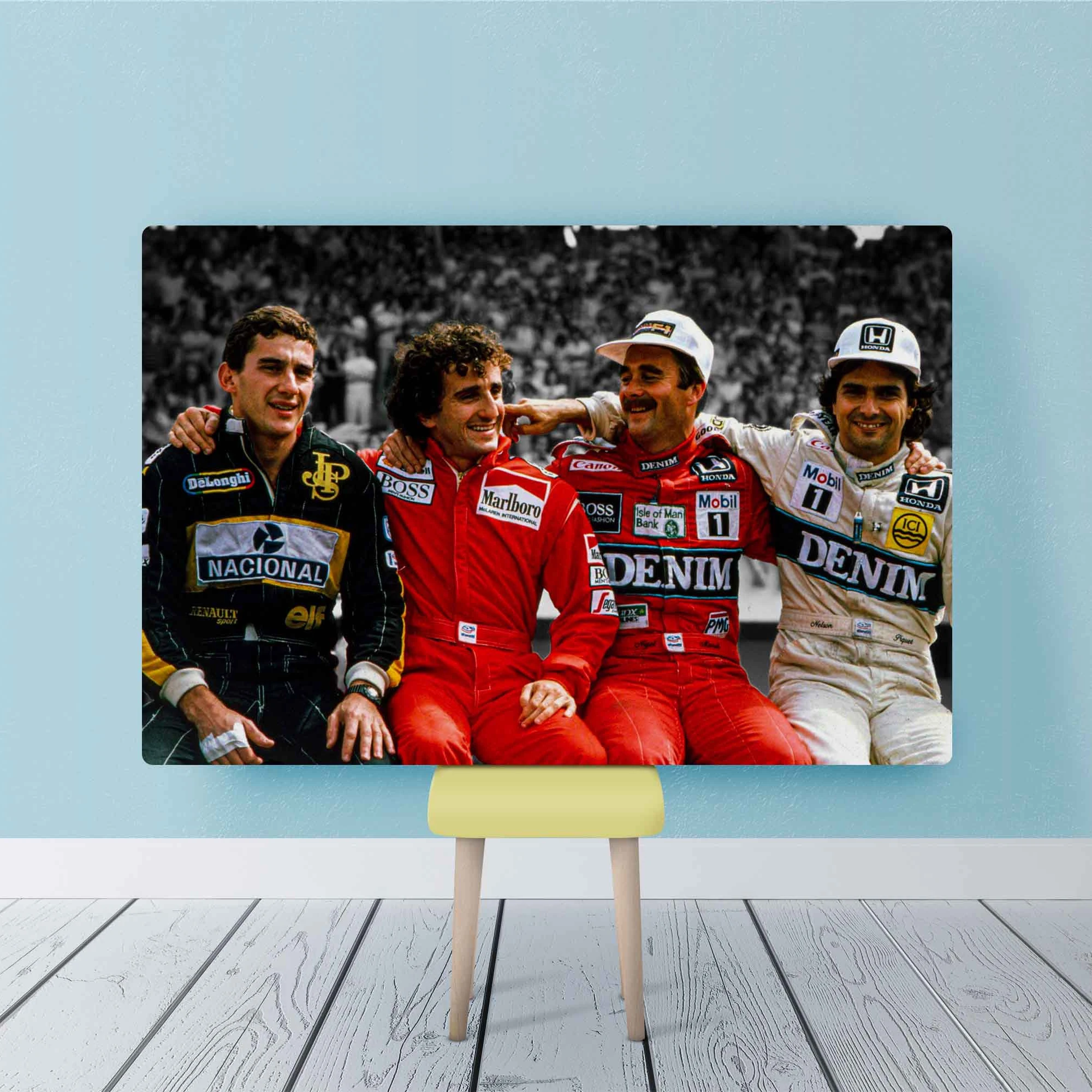 Formula-1-Legends-Ayrton-Senna-Alain-Prost-Posters-Canvas-Painting ...