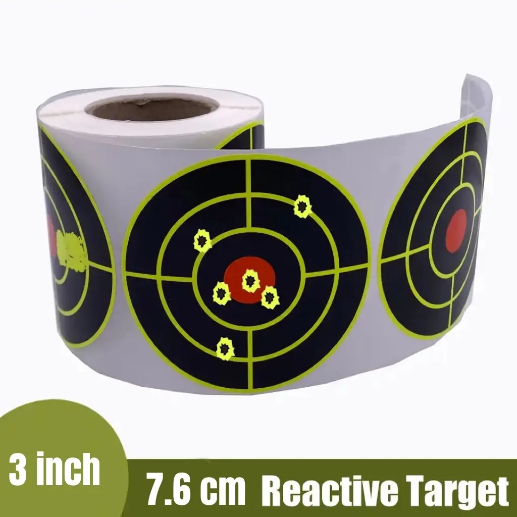 200Pcs Self Adhesive Shooting Target Sticker 7.6cm Splatter Splash Amp ...