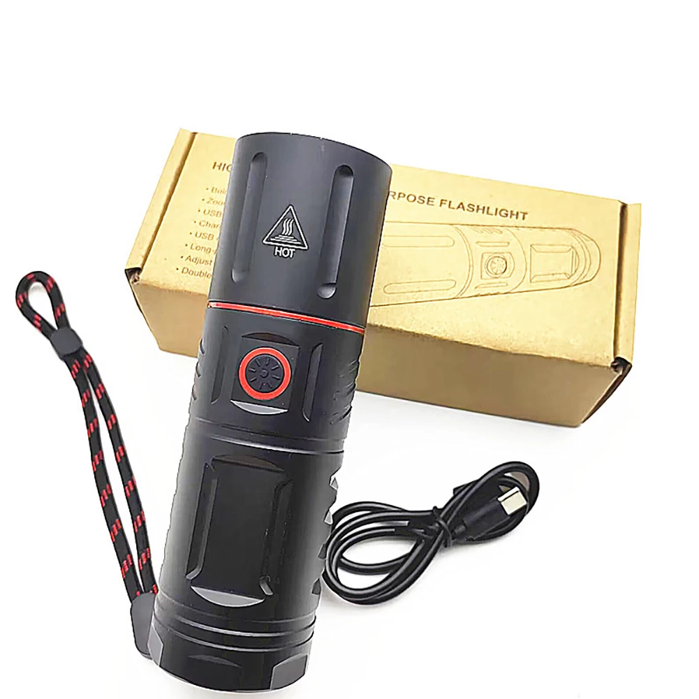 2000-Lumens-Light-Flashlights-Aluminum-Alloy-Flashlight-Stretchable ...