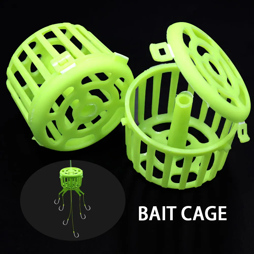 1pcs-Fishing-Bait-Cage-Method-Feeder-Fishing-Lure-Cage-Basket-Hair-Rigs ...