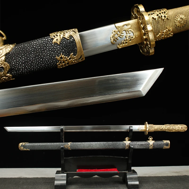 Tradition-Chinese-Kong-Fu-Swords-Folded-and-1095-Steel-Kobuse-Clay ...